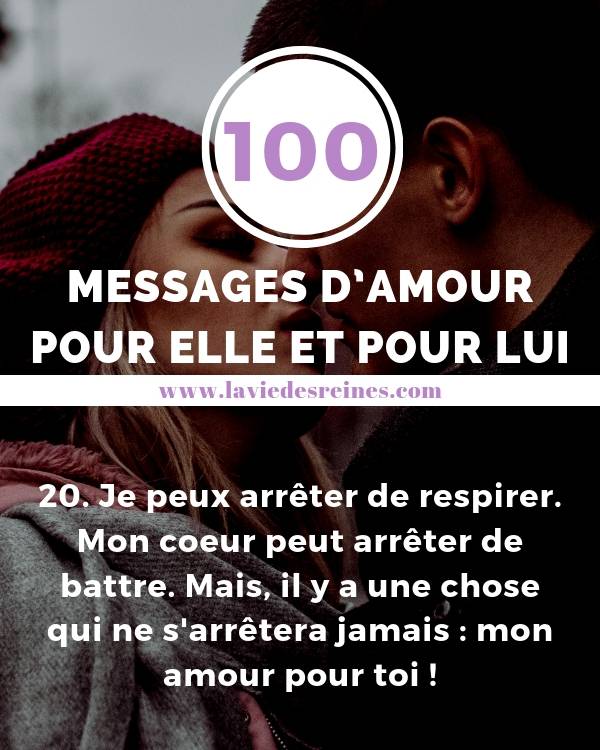 100 Messages d’amour pour elle et pour lui - La Vie Des Reines