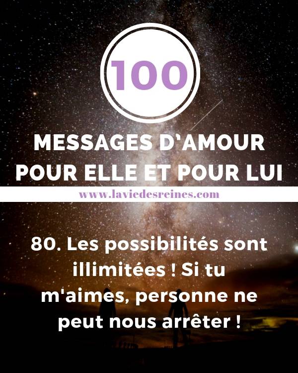 100 Messages d’amour pour elle et pour lui - La Vie Des Reines