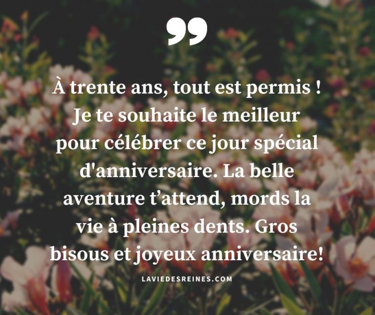 45 Textes d'anniversaire pour ses 30 ans : enfin un(e) adulte