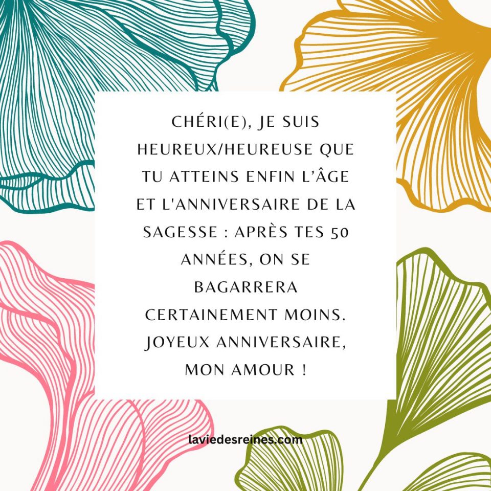 50 Textes d'anniversaire pour ses 50 ans : à la tienne