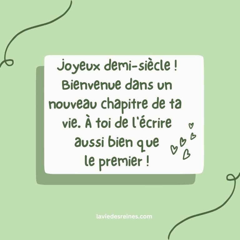 50 Textes d'anniversaire pour ses 50 ans : à la tienne