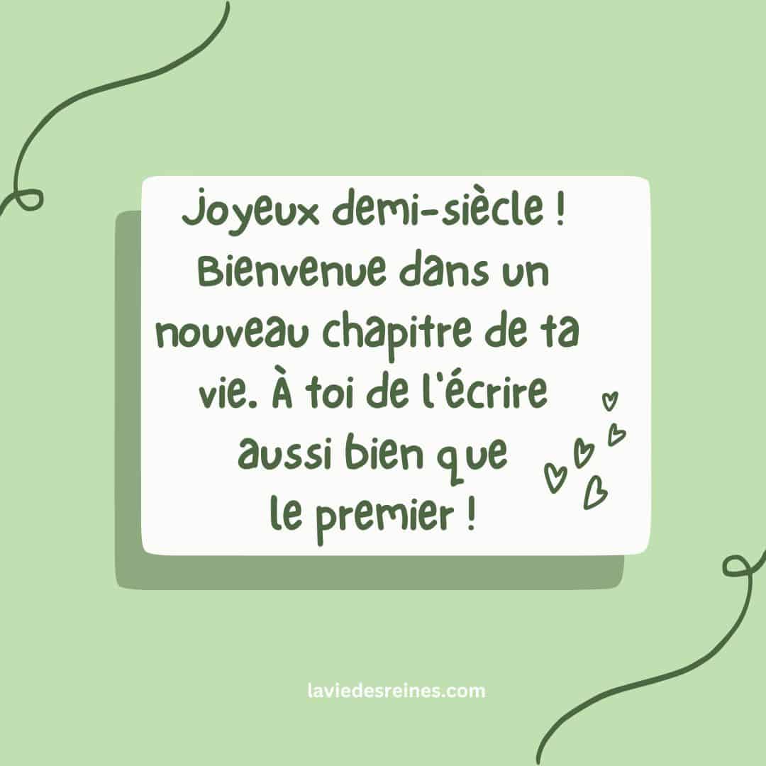 50 Textes d'anniversaire pour ses 50 ans : à la tienne