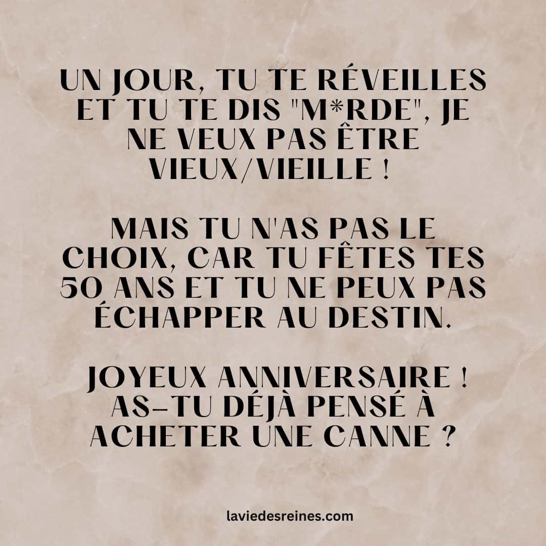 50 Textes d'anniversaire pour ses 50 ans : à la tienne