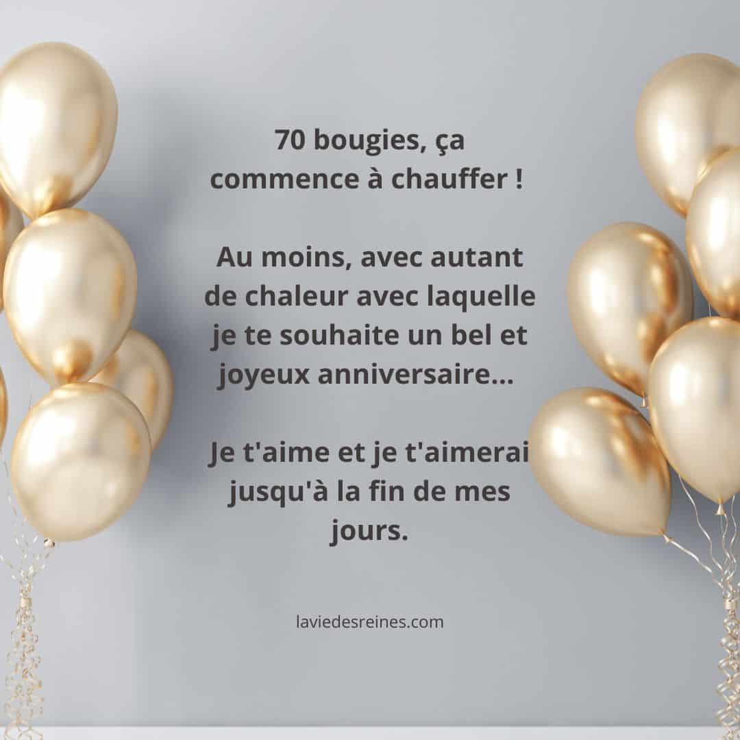 Texte Anniversaire 70 Ans Femme Amie
