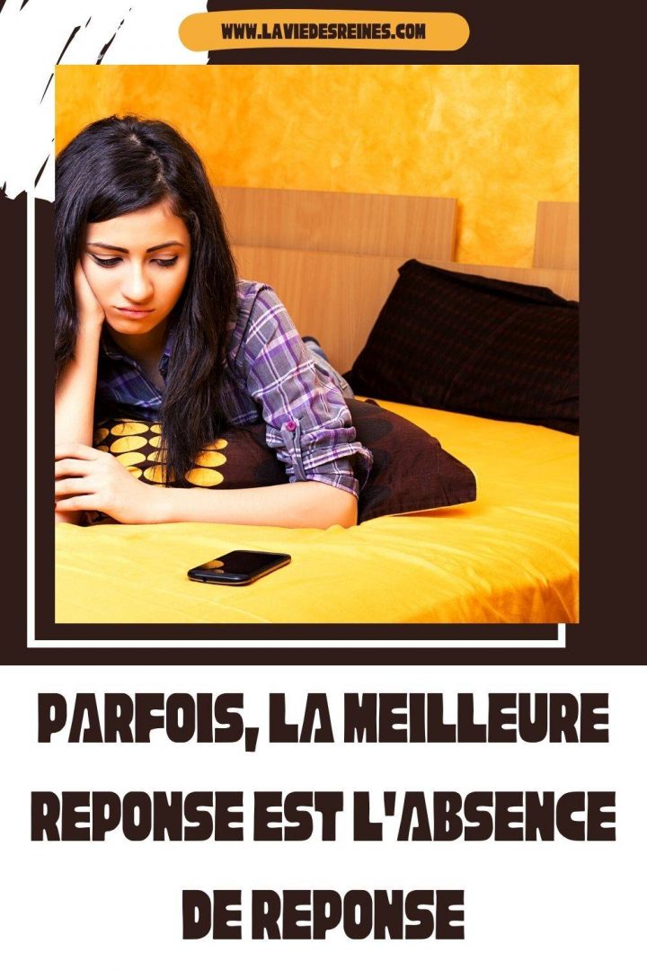 Parfois, la meilleure réponse est l'absence de réponse