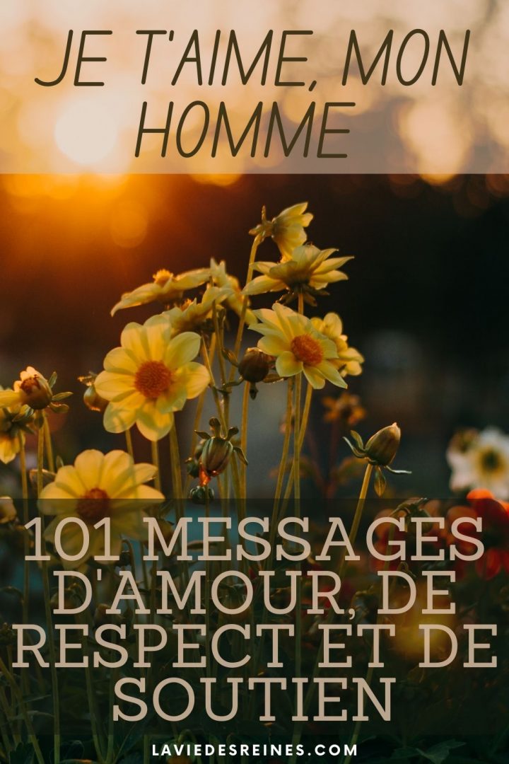 Je t'aime mon homme : 101 Messages d'amour, de respect et de soutien
