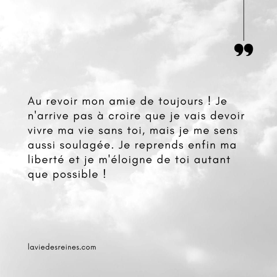 Amitié finie : 54 Messages d'au revoir pour une amie toxique