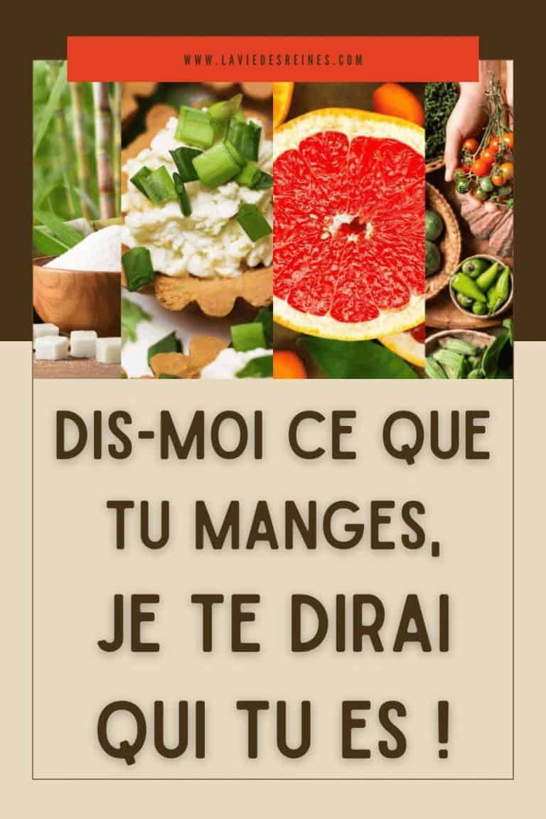 Dis-moi ce que tu manges, je te dirai qui tu es