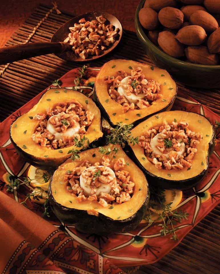 Courge poivrée rôtie au fromage de chèvre et à l'érable - un délice d ...